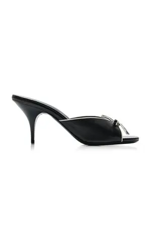 Miu Miu Leather Mules - Black