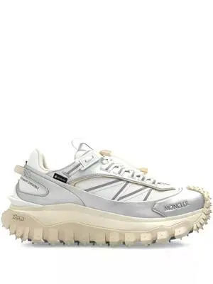 Moncler Trailgrip Gtx Leather Sneakers - Silver