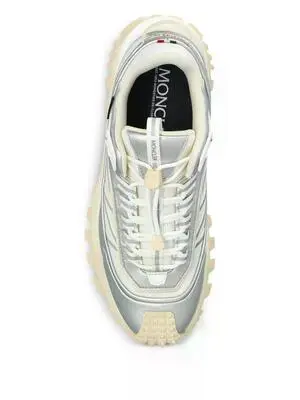 Moncler Trailgrip Gtx Leather Sneakers - Silver
