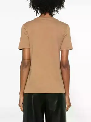 Max Mara Embroidered Logo Cotton T-shirt
