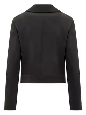 Max Mara Acciaio Double-breasted Cropped Blazer