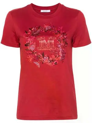 Max Mara Sequin-embellished Cotton T-shirt