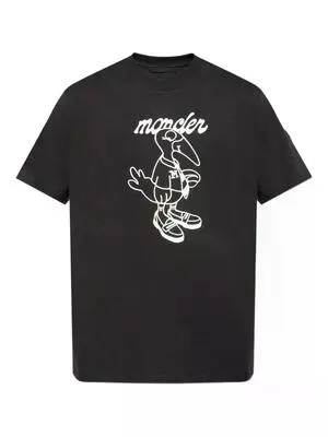 Moncler Mon Duck Cotton T-shirt - Black