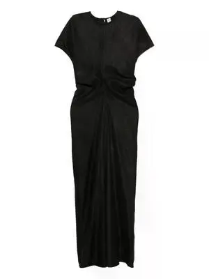 TOTEME Slouch-waist Maxi Dress - Black