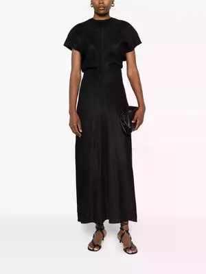 TOTEME Slouch-waist Maxi Dress - Black