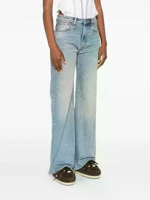 R13 Logo-patch Jeans