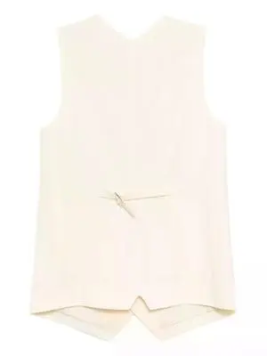 Tibi Ivory Tropical Easy Vest