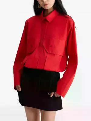 PATOU Belted Wool Mini Skirt