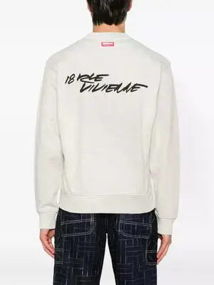 Kenzo Boke Flower-print Sweatshirt - Neutrals