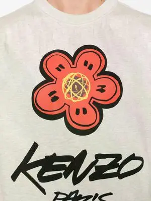 Kenzo Boke Flower-print Sweatshirt - Neutrals