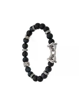 FERRAGAMO Semi-precious Stone And Gancini Bracelet - Blue