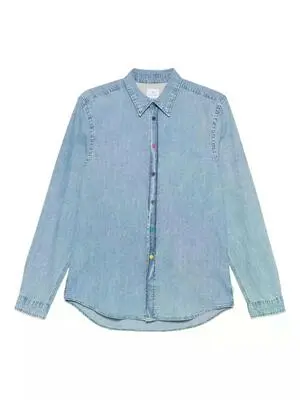 Paul Smith Press-stud Denim Shirt - Blue
