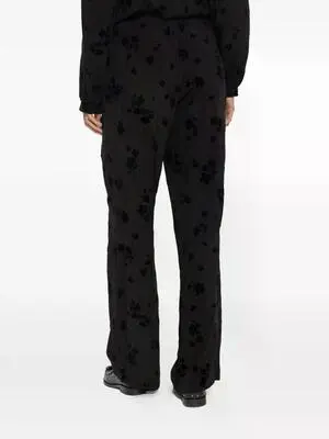 Zadig&Voltaire Floral Pattern Drawstring Trousers - Black
