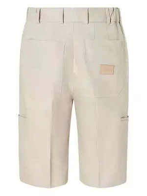 Fendi Tailored Shorts With Pleated Front Detail