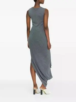JW Anderson Draped Tie-waist Maxi Dress