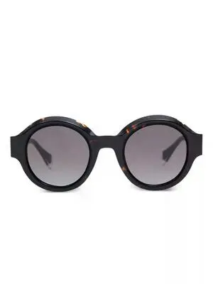GIGI STUDIOS Stella Round-frame Sunglasses - Brown