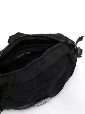 C.P. COMPANY Logo Patch Quilted Shoulder Bag - Black