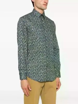 Paul Smith Floral-print Shirt - Blue