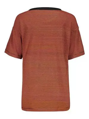 Philosophy Di Lorenzo Serafini Striped T-shirt - Brown