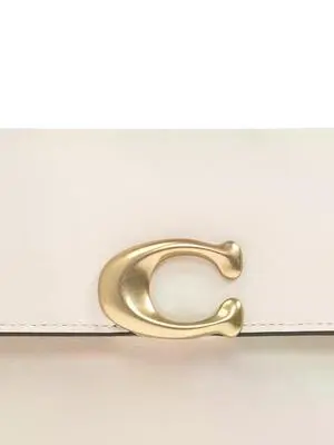 COACH Jet Clasp-detail Leather Shoulder Bag - Neutrals