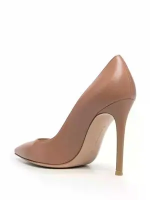GIANVITO ROSSI 105mm Leather Pumps - Neutrals