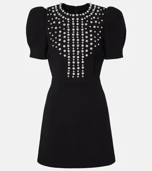 Rebecca Vallance Embellished Mini Dress - Black