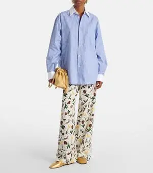 Marni Printed Silk Palazzo Pants