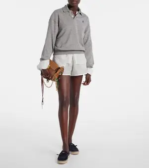 Polo Ralph Lauren Cotton-blend Polo Sweatshirt - Grey