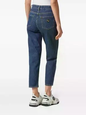 Philipp Plein Crystal-embellished Tapered Jeans