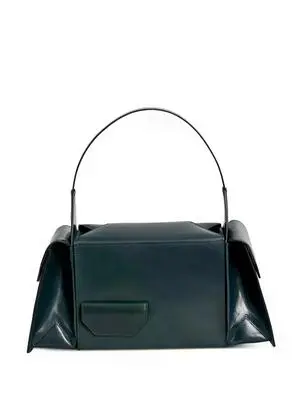 MERRYL TIELMAN Barbara Leather Shoulder Bag - Blue