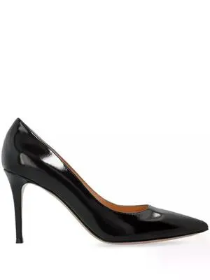 GIANVITO ROSSI 85mm Pointed Toe Leather Pumps