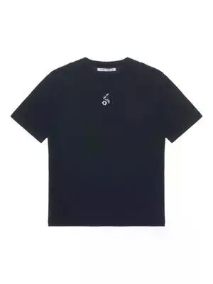 SAMSOE SAMSOE Floral-print T-shirt - Black