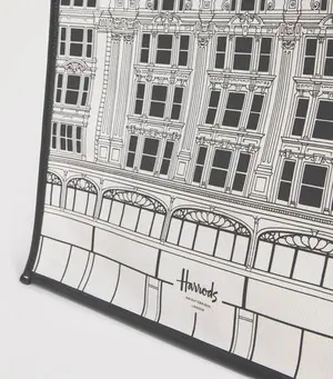 Harrods Building Shopper Bag - Ivory