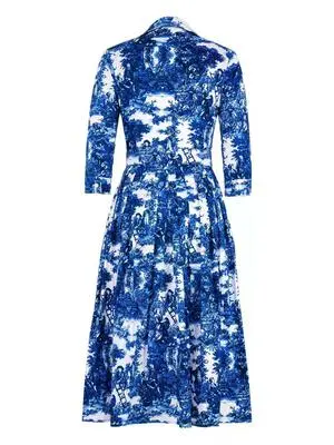 Samantha Sung Audrey Pleated Midi Dress