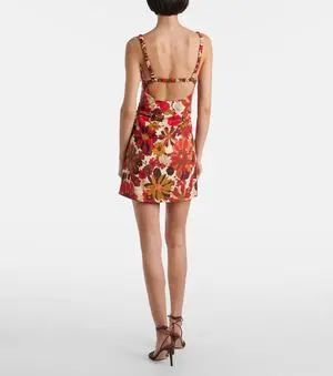 SIR. Primrose Floral Linen Minidress