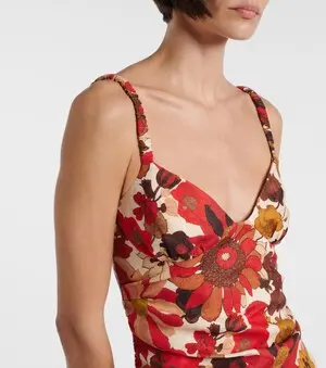 SIR. Primrose Floral Linen Minidress