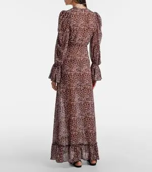 BANANHOT Berta Leopard-print Beach Cover-up