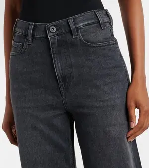 Ag Baggy Mid-rise Wide-leg Jeans