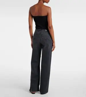 Ag Baggy Mid-rise Wide-leg Jeans