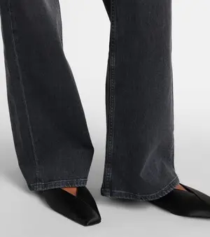 Ag Baggy Mid-rise Wide-leg Jeans