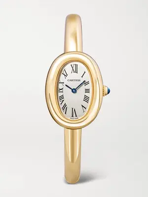 Cartier Baignoire 18-karat Gold Watch - White