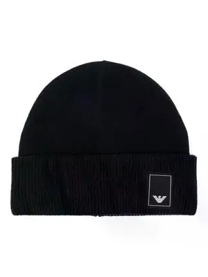 Emporio Armani Logo-patch Beanie Hat
