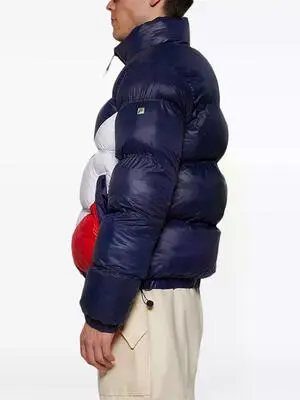 FILA Puffer Jacket With Diagonal Colour Block