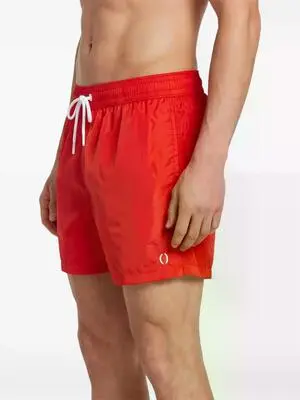 THE (ALPHABET) Drawstring Shorts - Red