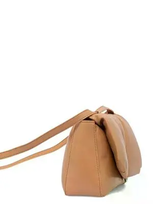 Guess Puffed Leather Satchel Bag