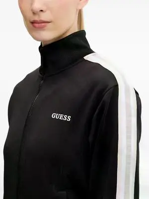 Guess Stripe Detail Zip-up Sweatshirt