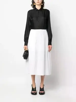 MODES Buttoned Silk Shirt - Black
