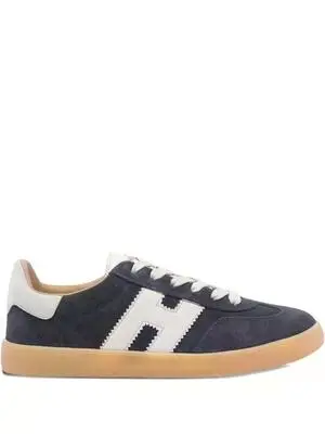 Hogan Suede Sneakers With H Logo Detail - Blue