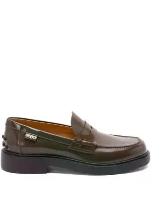 TOD'S Penny Leather Loafers - Brown
