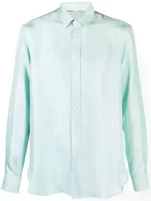 MODES Buttoned Silk Shirt - Blue